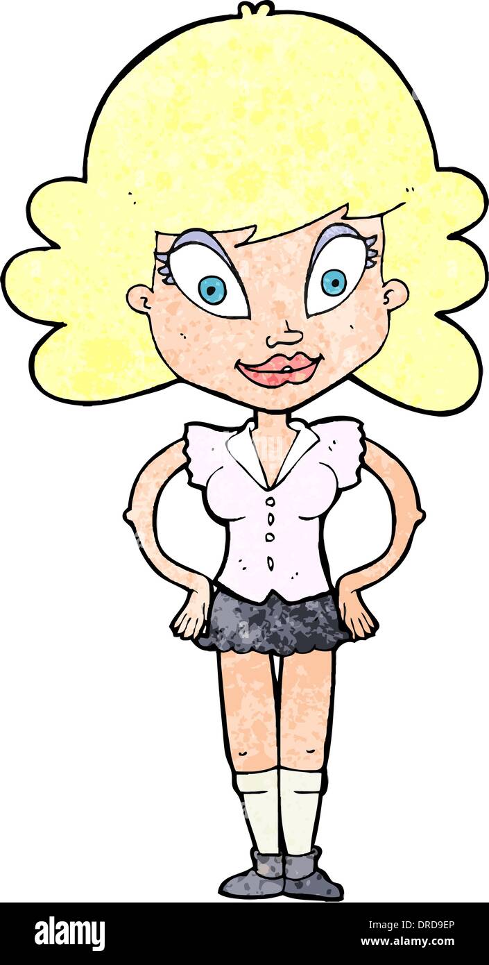 cartoon pretty woman Stock Vector Image & Art - Alamy