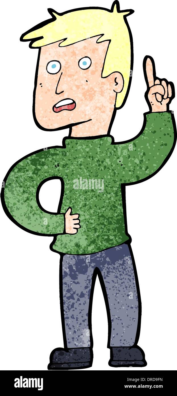cartoon boy with idea Stock Vector Image & Art - Alamy
