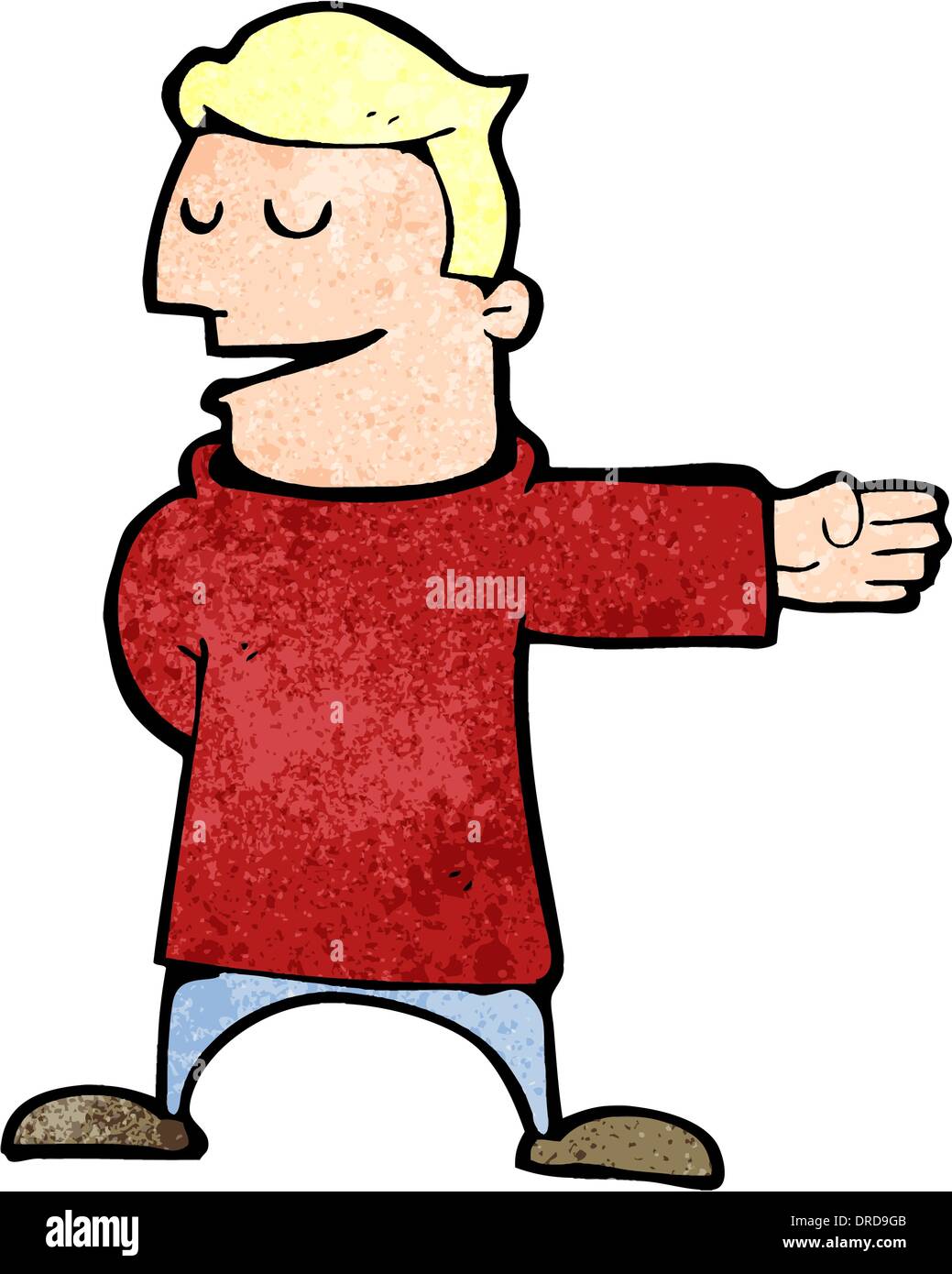 cartoon man gesturing direction Stock Vector Image & Art - Alamy