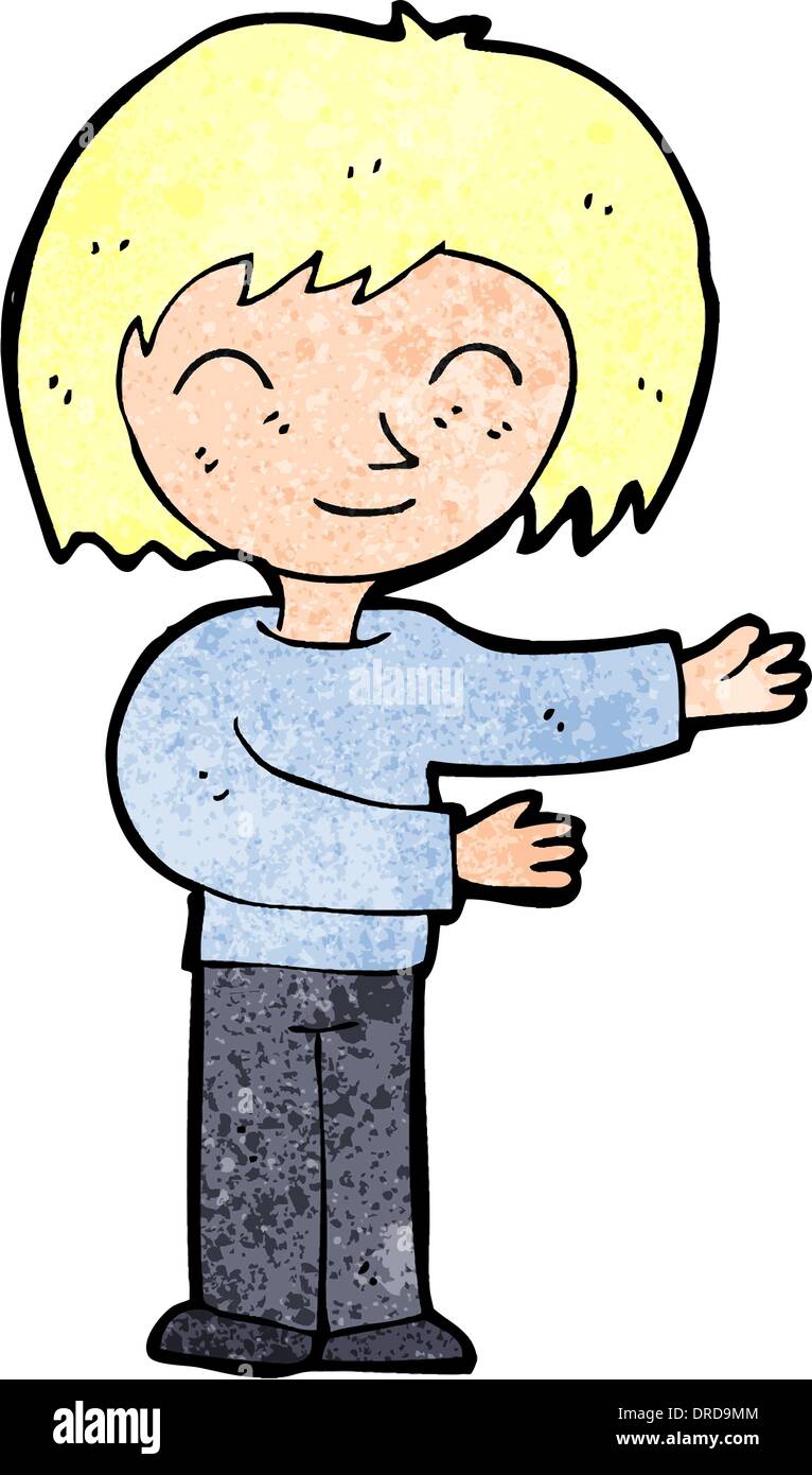 cartoon woman gesturing welcome Stock Vector Image & Art - Alamy