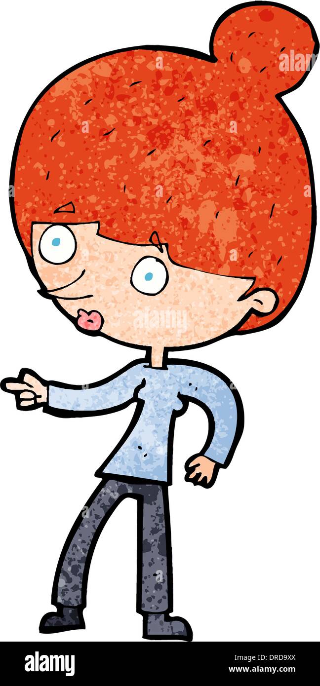 cartoon woman pointing Stock Vector Image & Art - Alamy