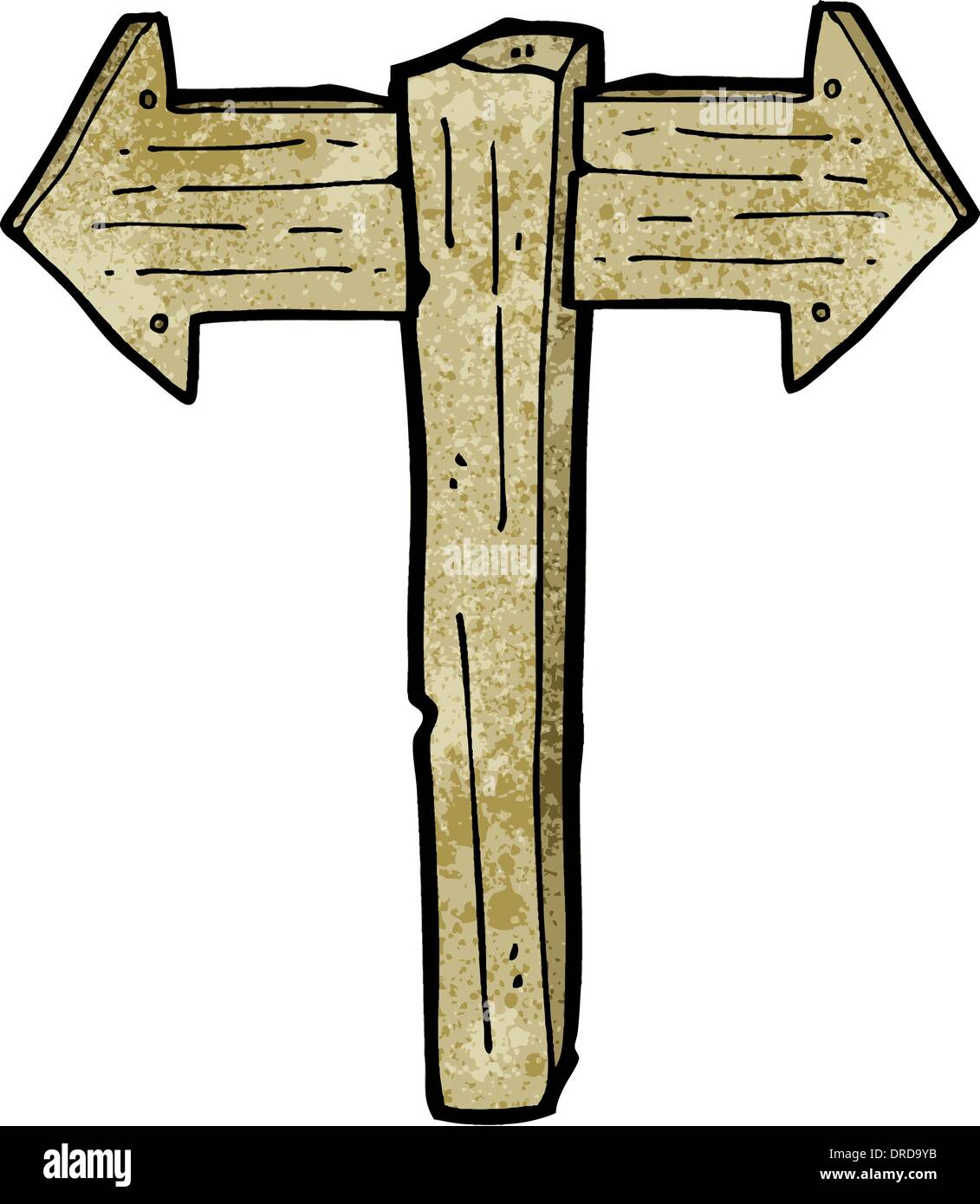 cartoon sign post Stock Vector Image & Art - Alamy