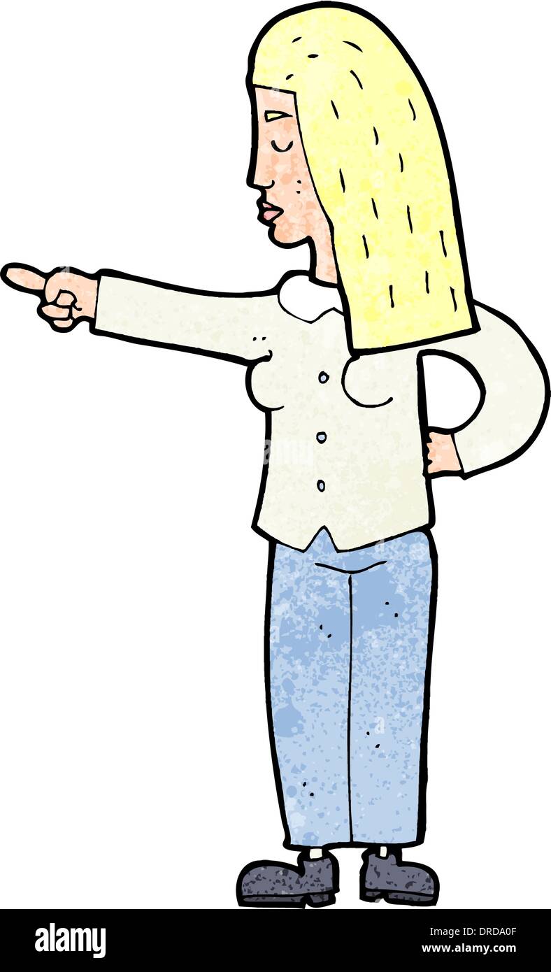 cartoon woman pointing Stock Vector Image & Art - Alamy