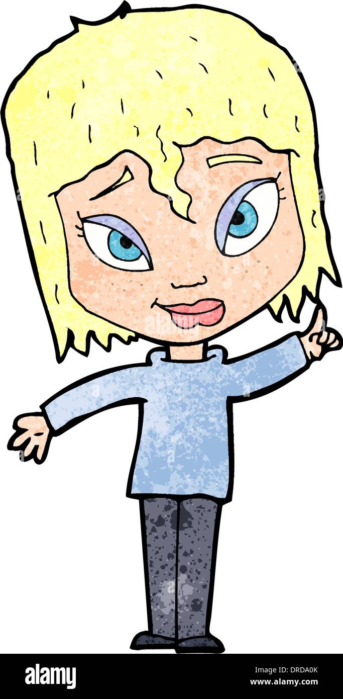 cartoon woman with idea Stock Vector Image & Art - Alamy