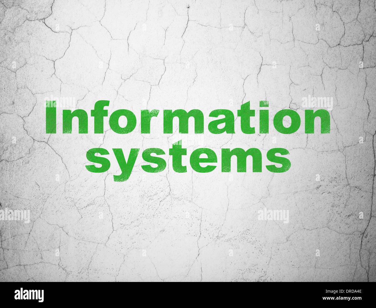 Data concept: Information Systems on wall background Stock Photo - Alamy