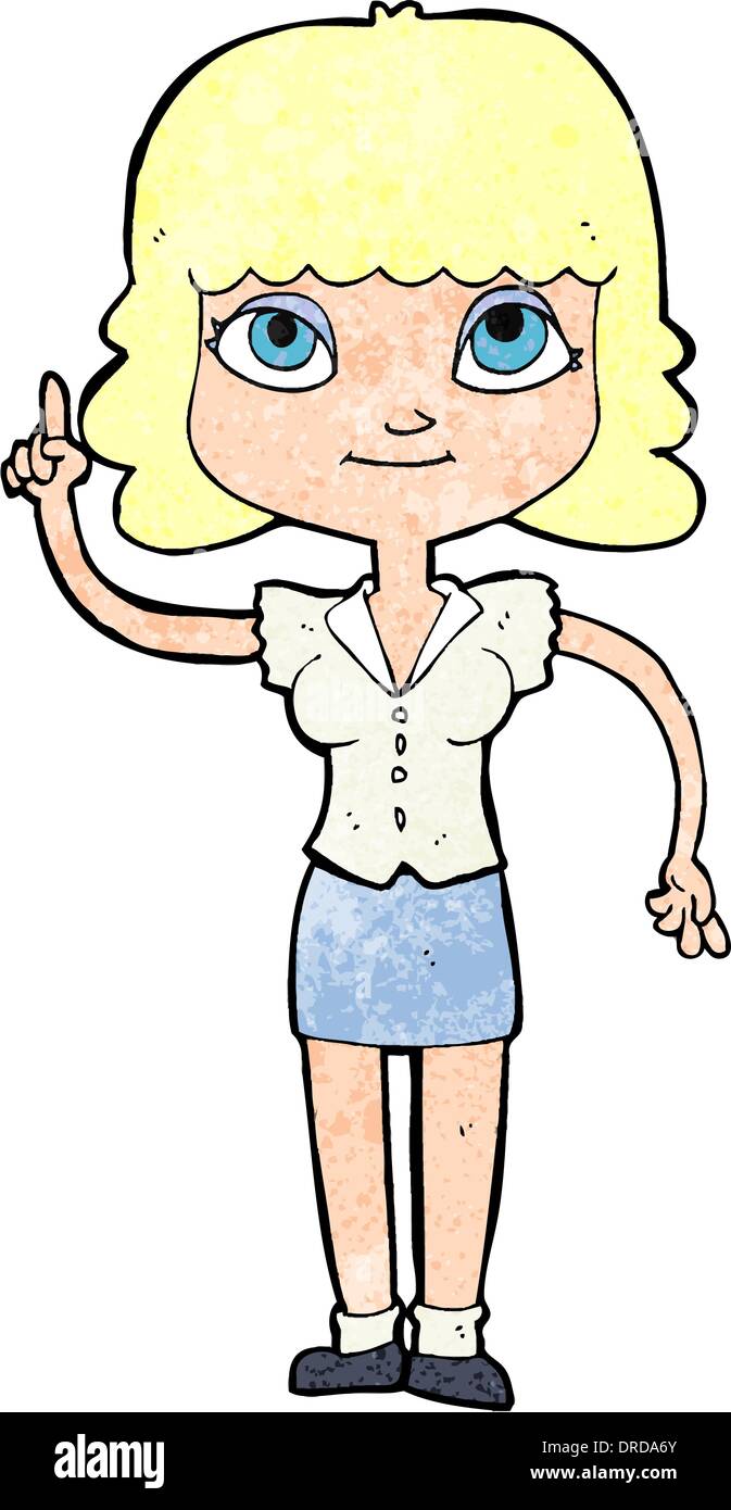 cartoon woman with idea Stock Vector Image & Art - Alamy