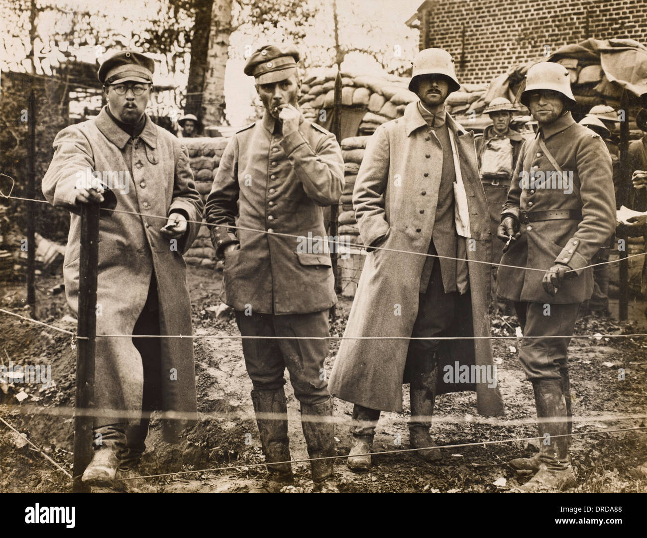 Captured German officers WWI Stock Photo, Royalty Free Image: 66061640 ...