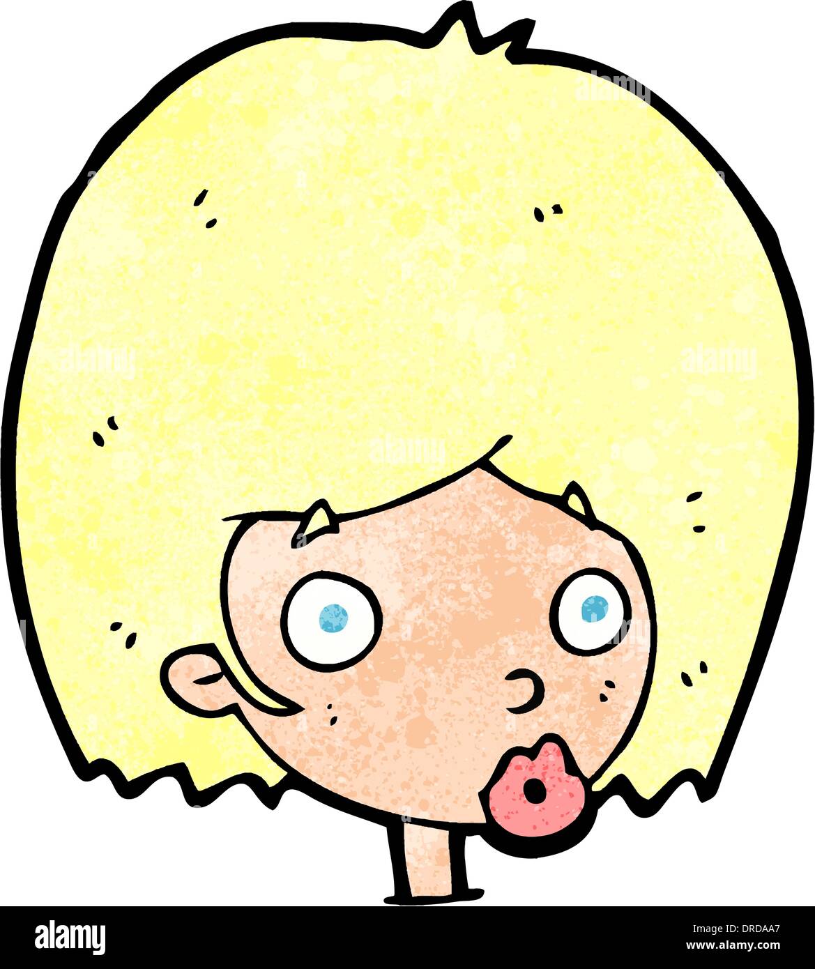 cartoon surprised female face Stock Vector Image & Art - Alamy