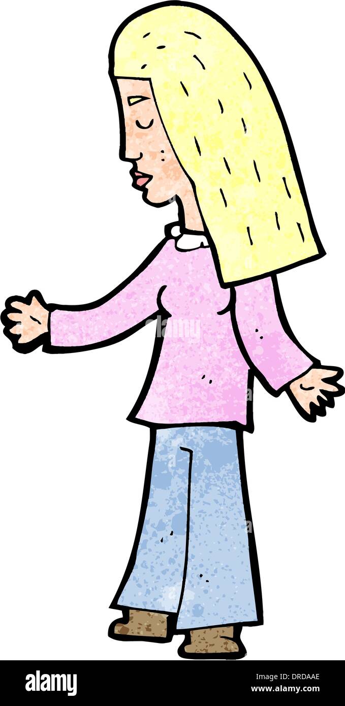 cartoon woman with open arms Stock Vector Image & Art - Alamy