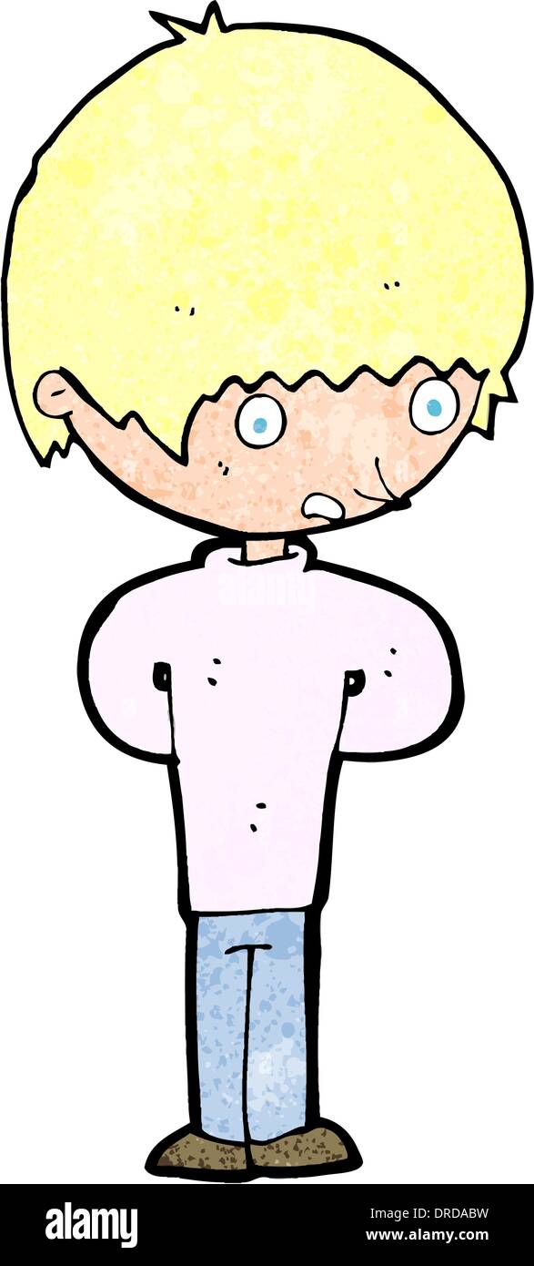 cartoon nervous boy Stock Vector Image & Art - Alamy