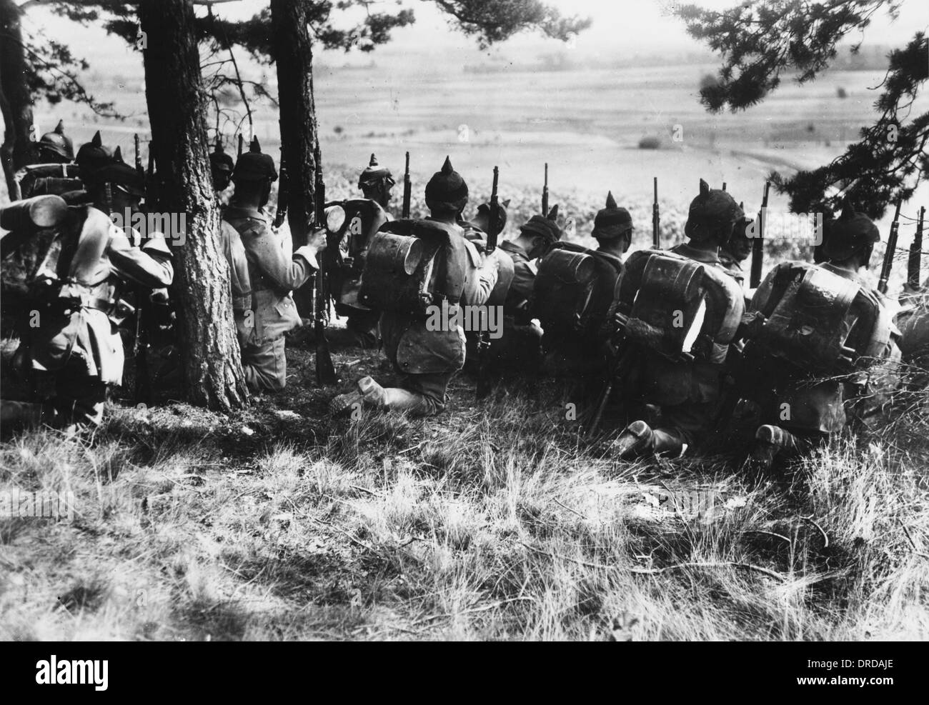 German infantry WWI Stock Photo - Alamy