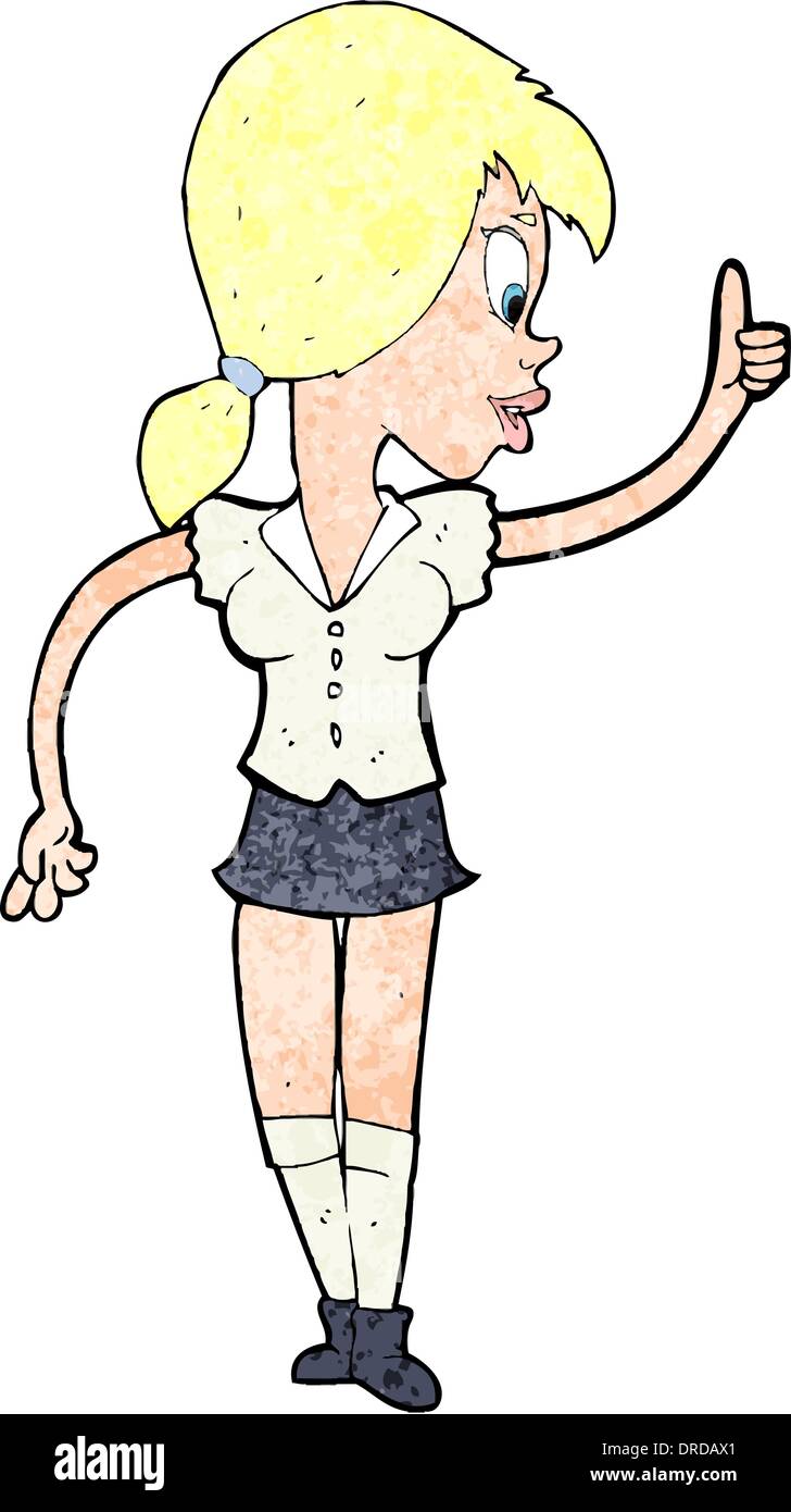 cartoon girl with idea Stock Vector Image & Art - Alamy