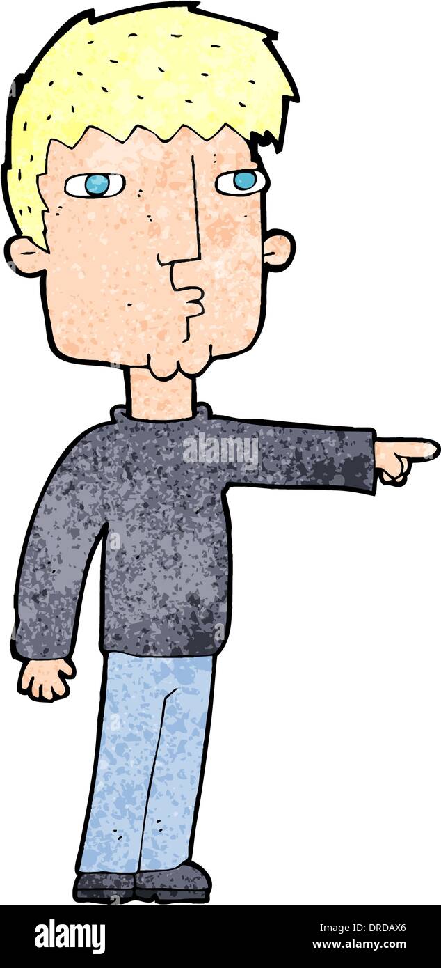 cartoon pointing man Stock Vector Image & Art - Alamy