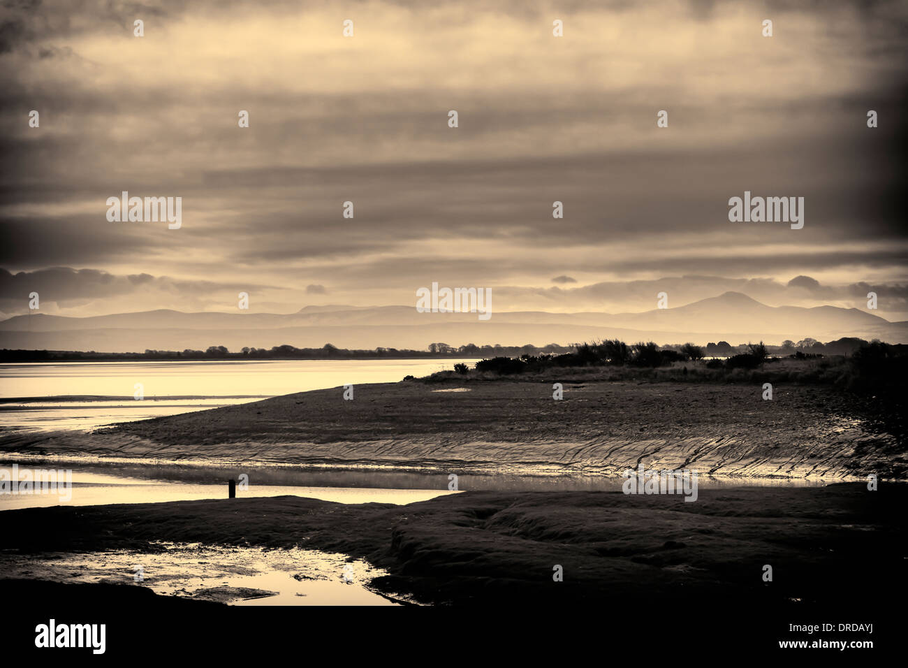 Landscape, Waterfoot, Solway firth, Lake district hills Stock Photo - Alamy