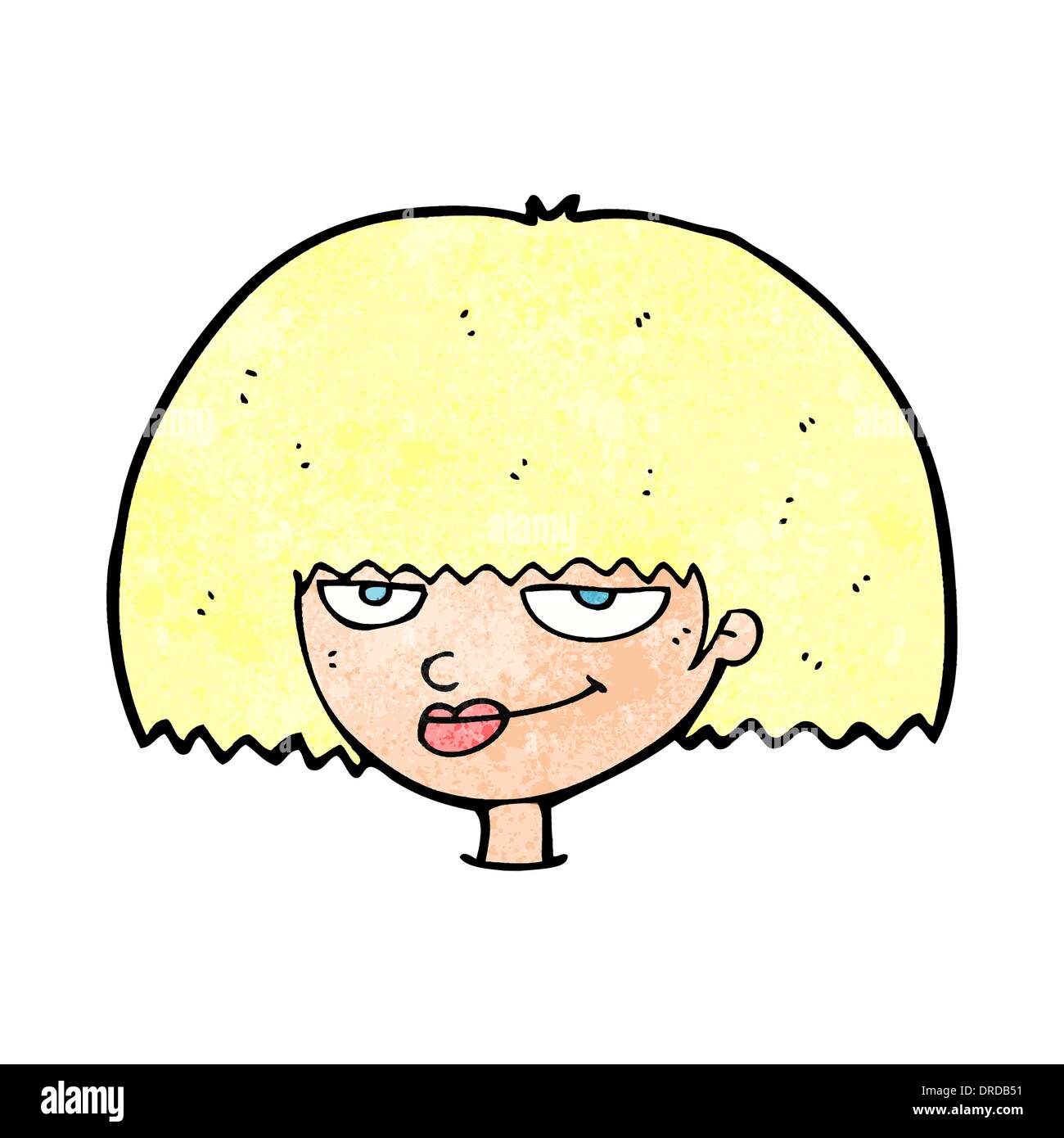 Cartoon mean female face Cut Out Stock Images & Pictures - Alamy