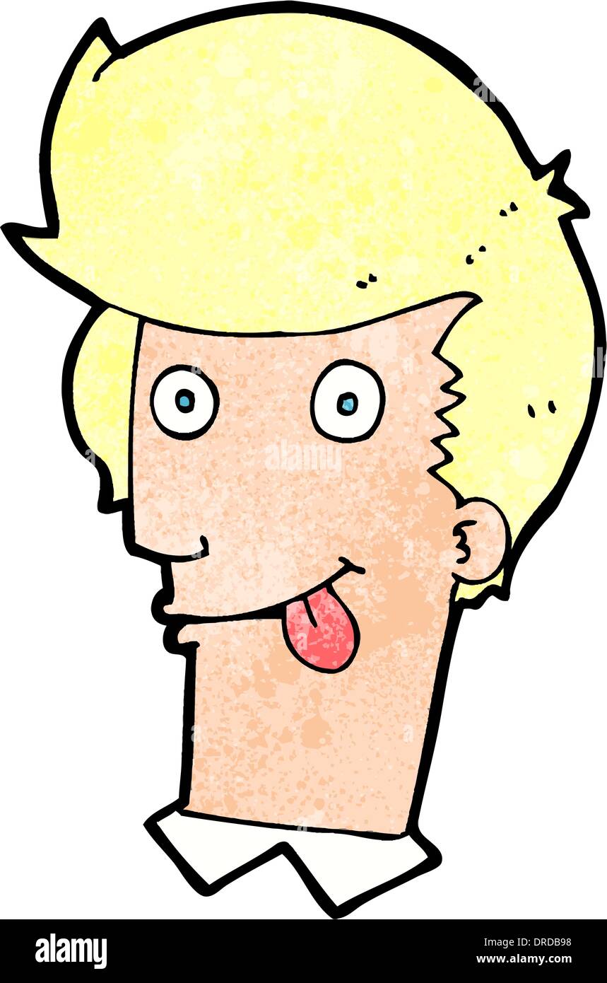 cartoon man with tongue hanging out Stock Vector Image & Art - Alamy