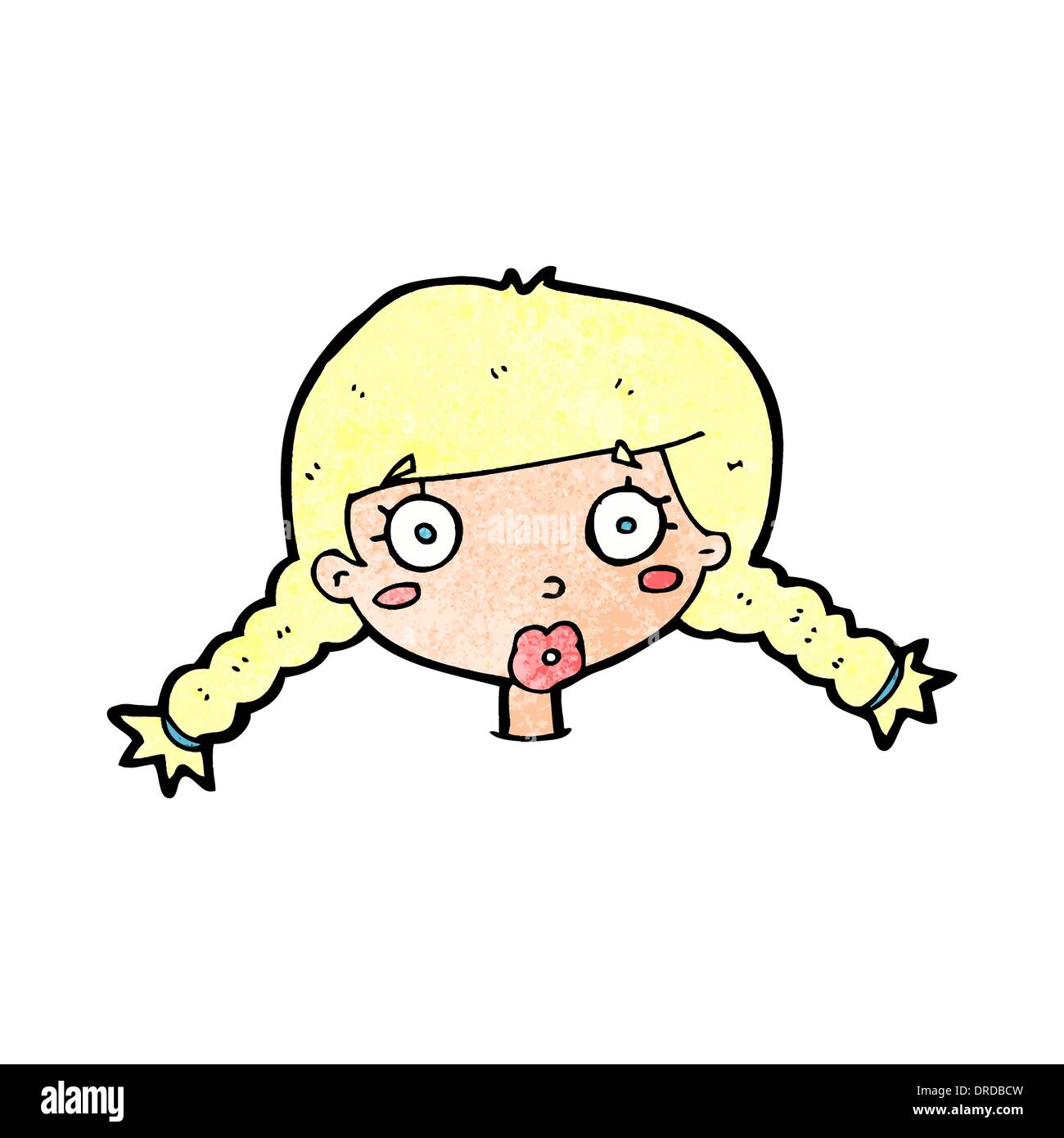 cartoon confused female face Stock Vector Image & Art - Alamy