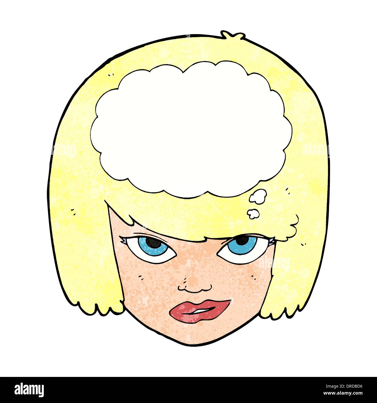 cartoon woman thinking Stock Vector Image & Art - Alamy