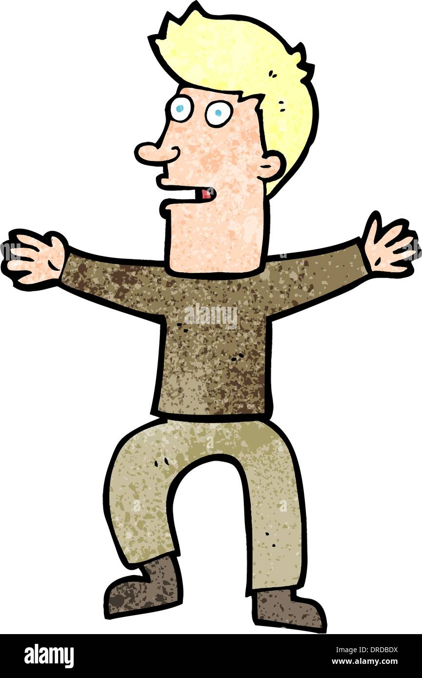 cartoon startled man Stock Vector Image & Art - Alamy