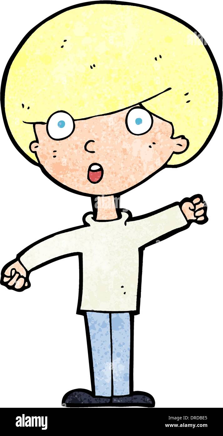 cartoon shocked boy Stock Vector Image & Art - Alamy