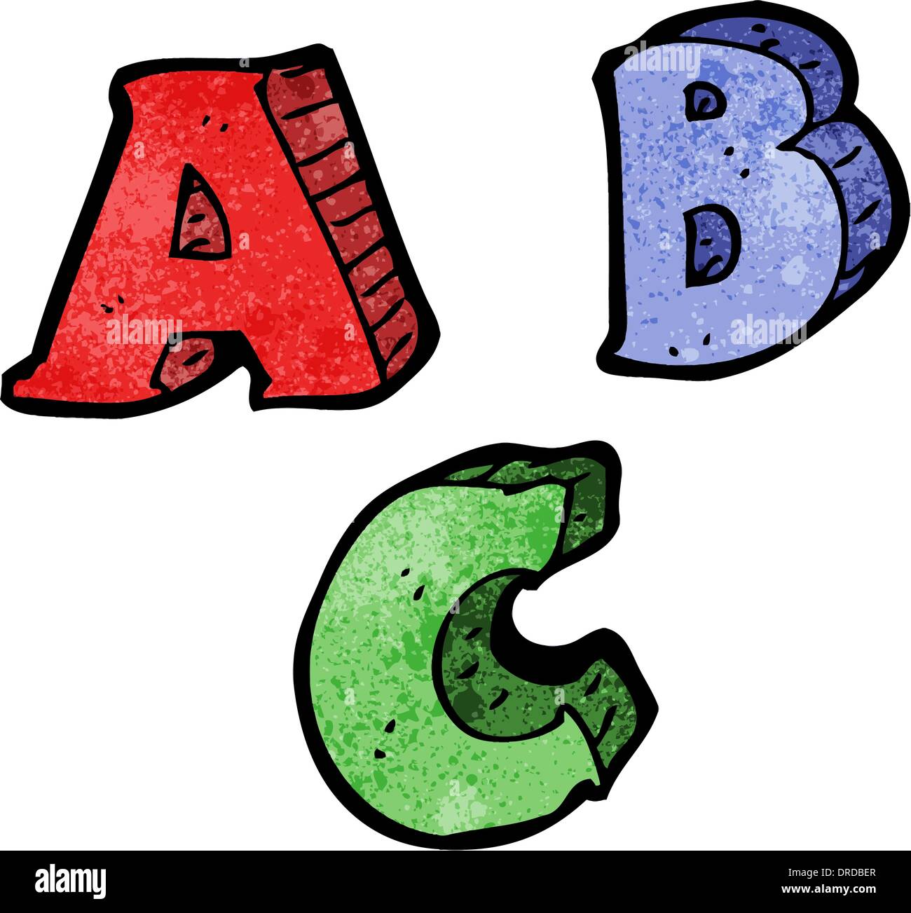 cartoon ABC letters Stock Vector Image & Art - Alamy
