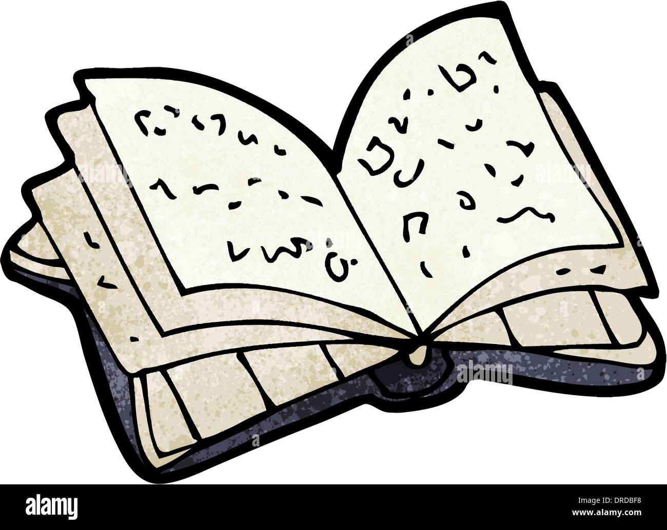 Hand drawn book open spell magic hi-res stock photography and images ...