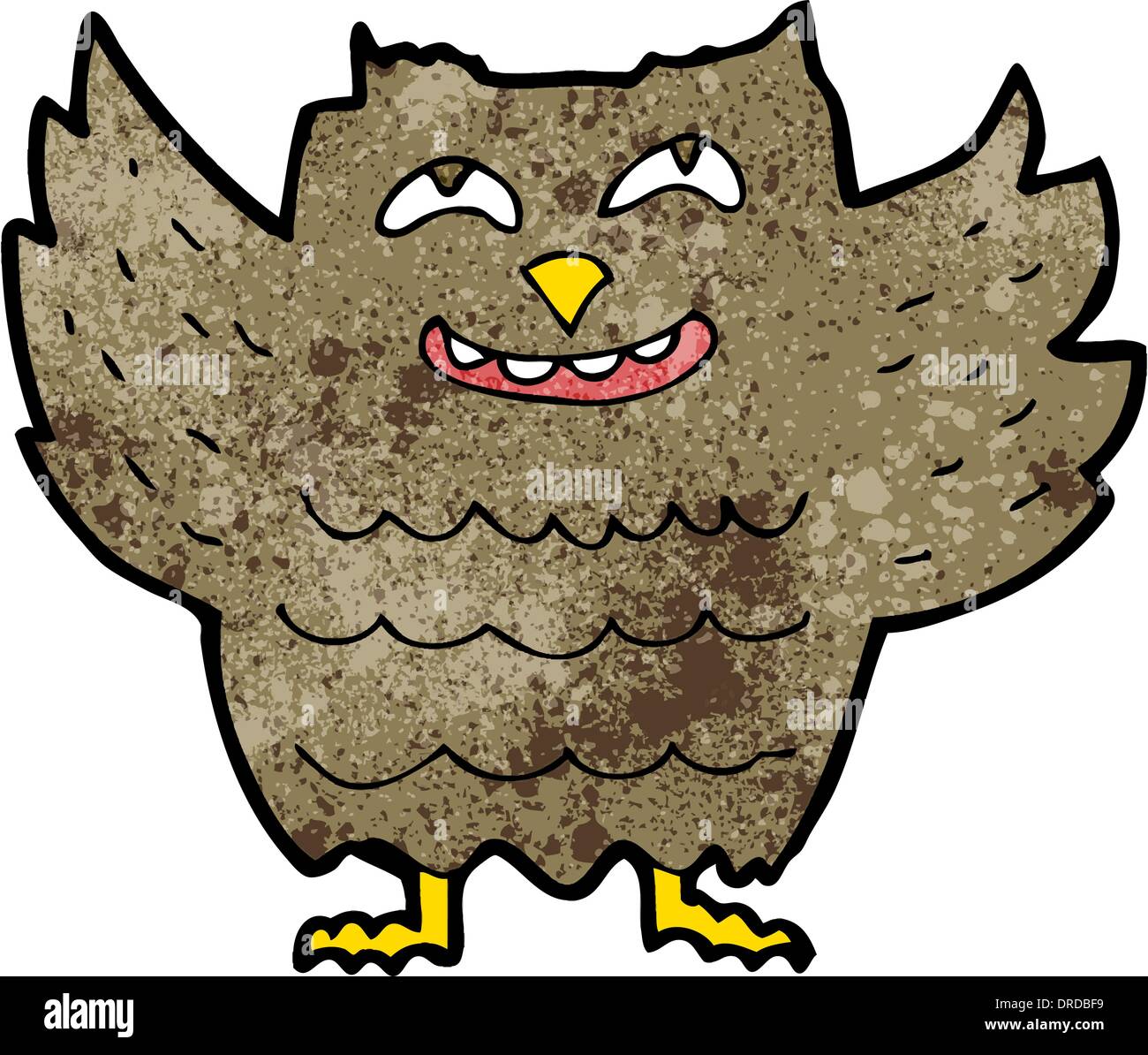 cartoon happy owl Stock Vector Image & Art - Alamy