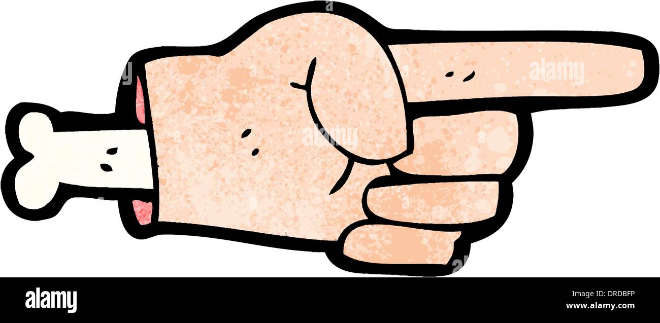 cartoon pointing hand symbol Stock Vector Image & Art - Alamy