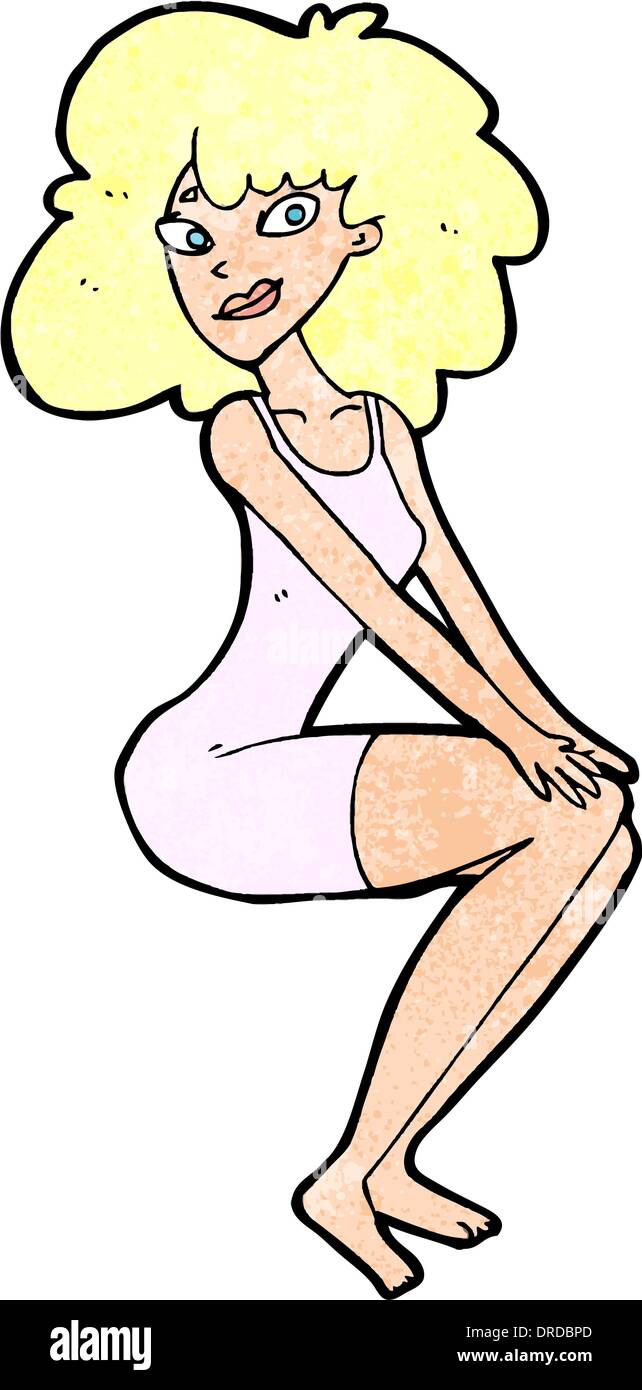 Woman sat Stock Vector Images - Alamy