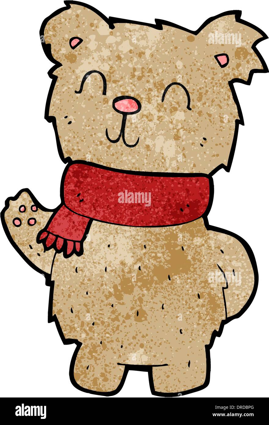 cartoon waving teddy bear Stock Vector Image & Art - Alamy