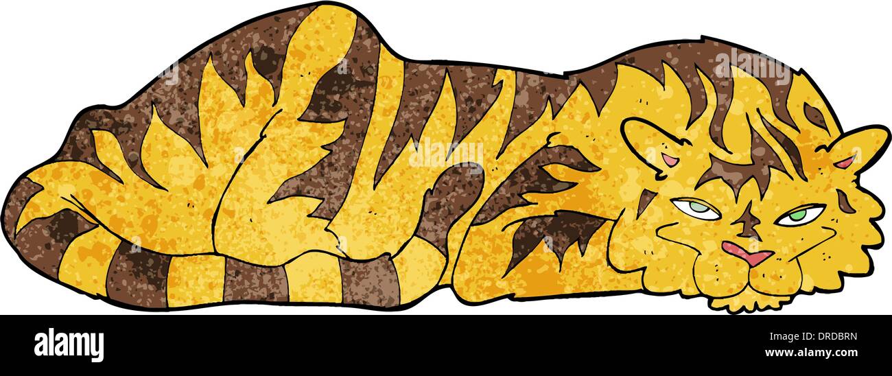 cartoon resting tiger Stock Vector Image & Art - Alamy