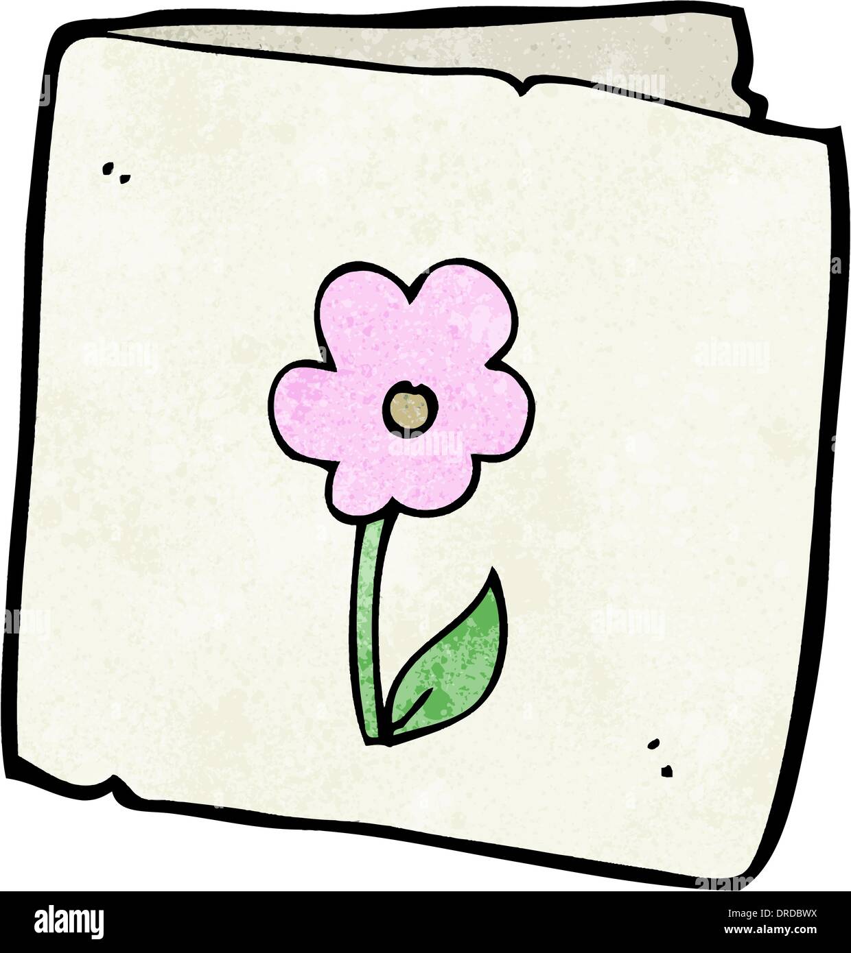 cartoon flower greeting card Stock Vector Image & Art - Alamy