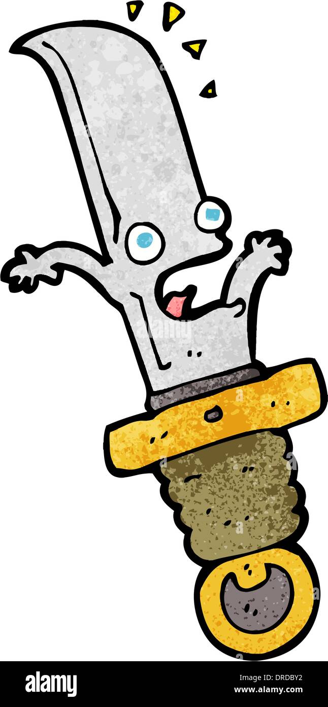 Cartoon frightened knife hi-res stock photography and images - Alamy