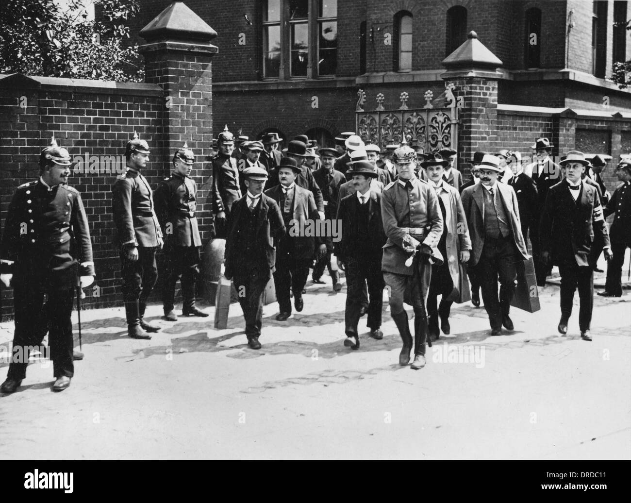 German reserve troops WWI Stock Photo - Alamy