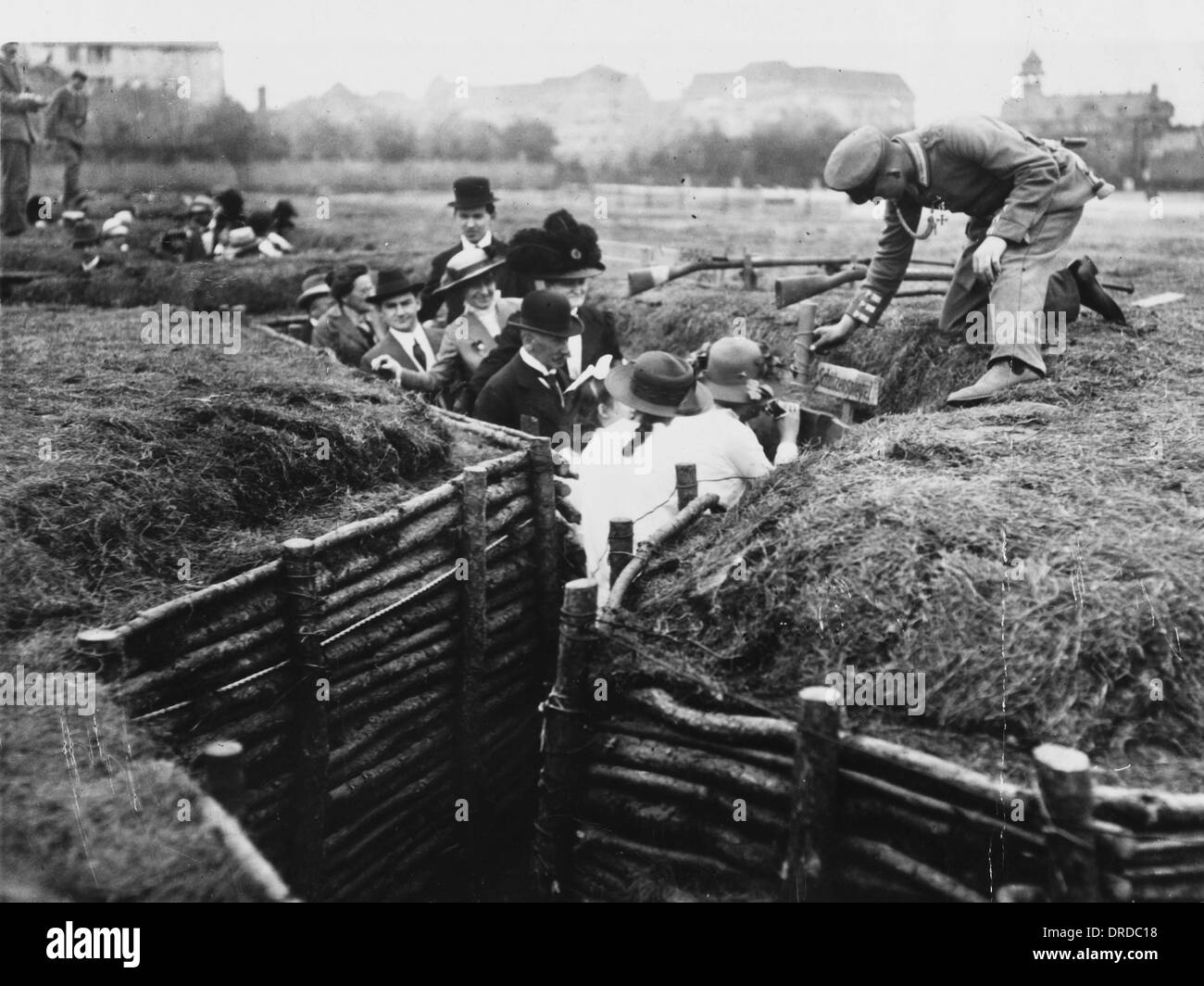 German dummy trenches WWI Stock Photo - Alamy