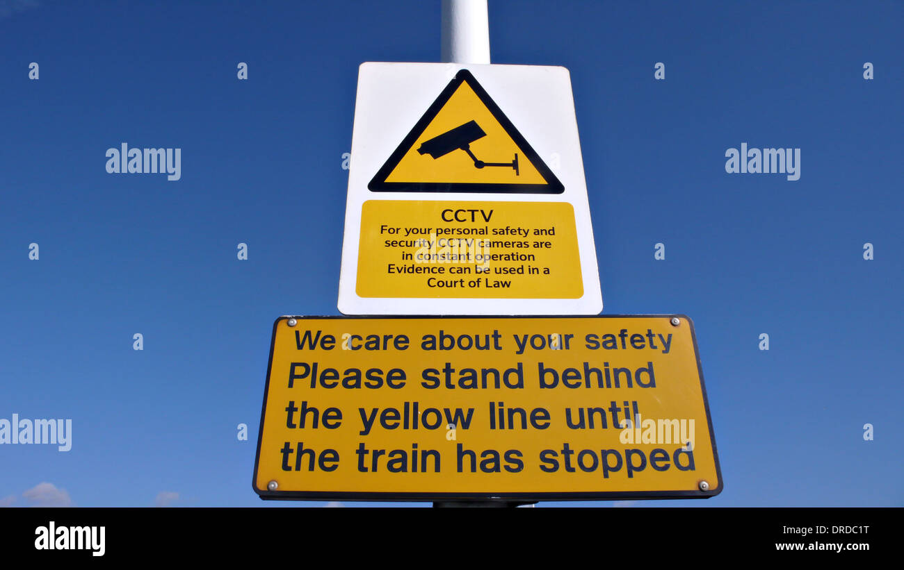 Stand behind yellow line sign hi-res stock photography and images - Alamy