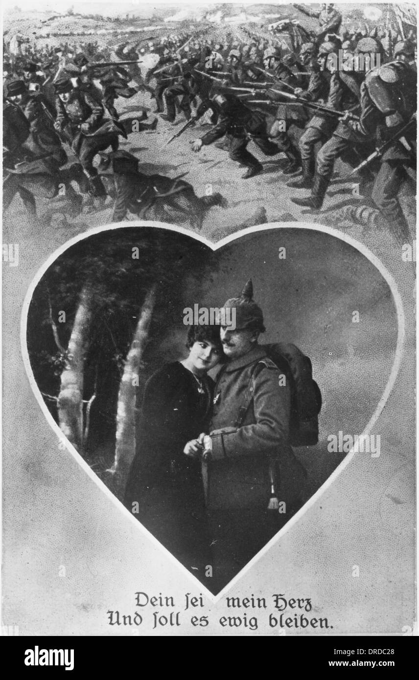 German memory card WWI Stock Photo - Alamy
