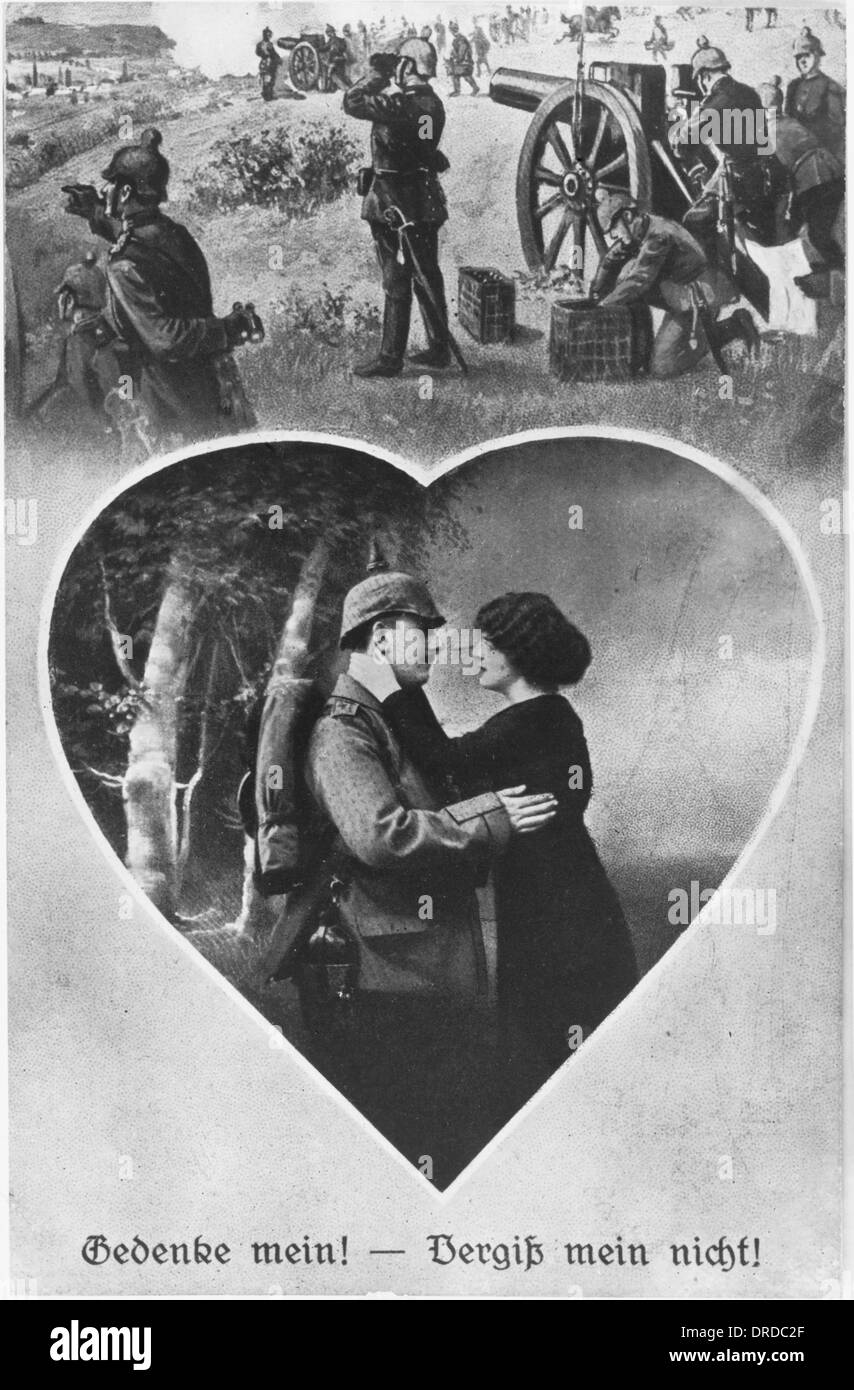 German memory card WWI Stock Photo - Alamy