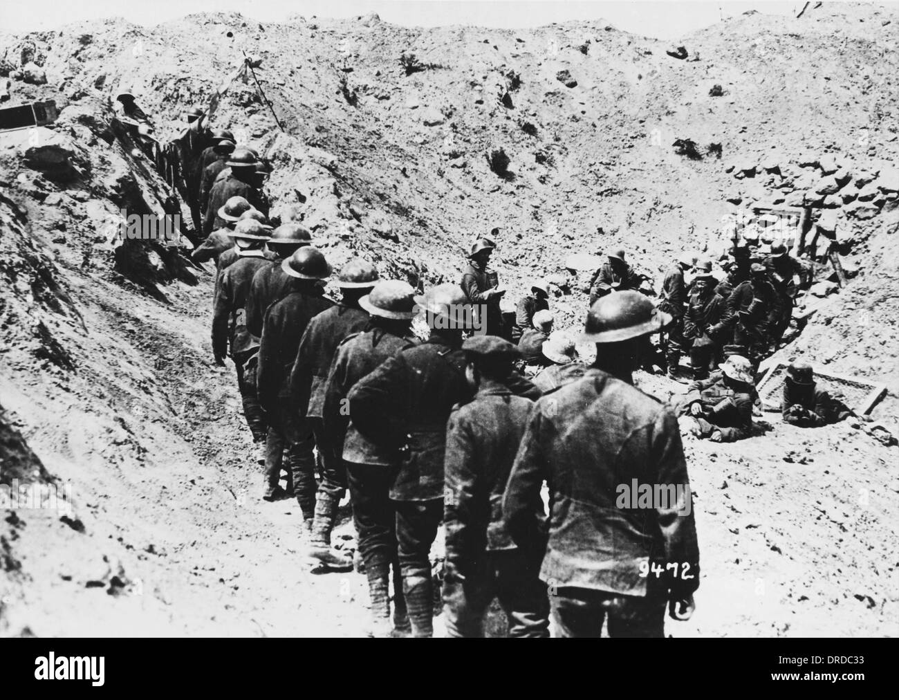 Wwi british trench Black and White Stock Photos & Images - Alamy