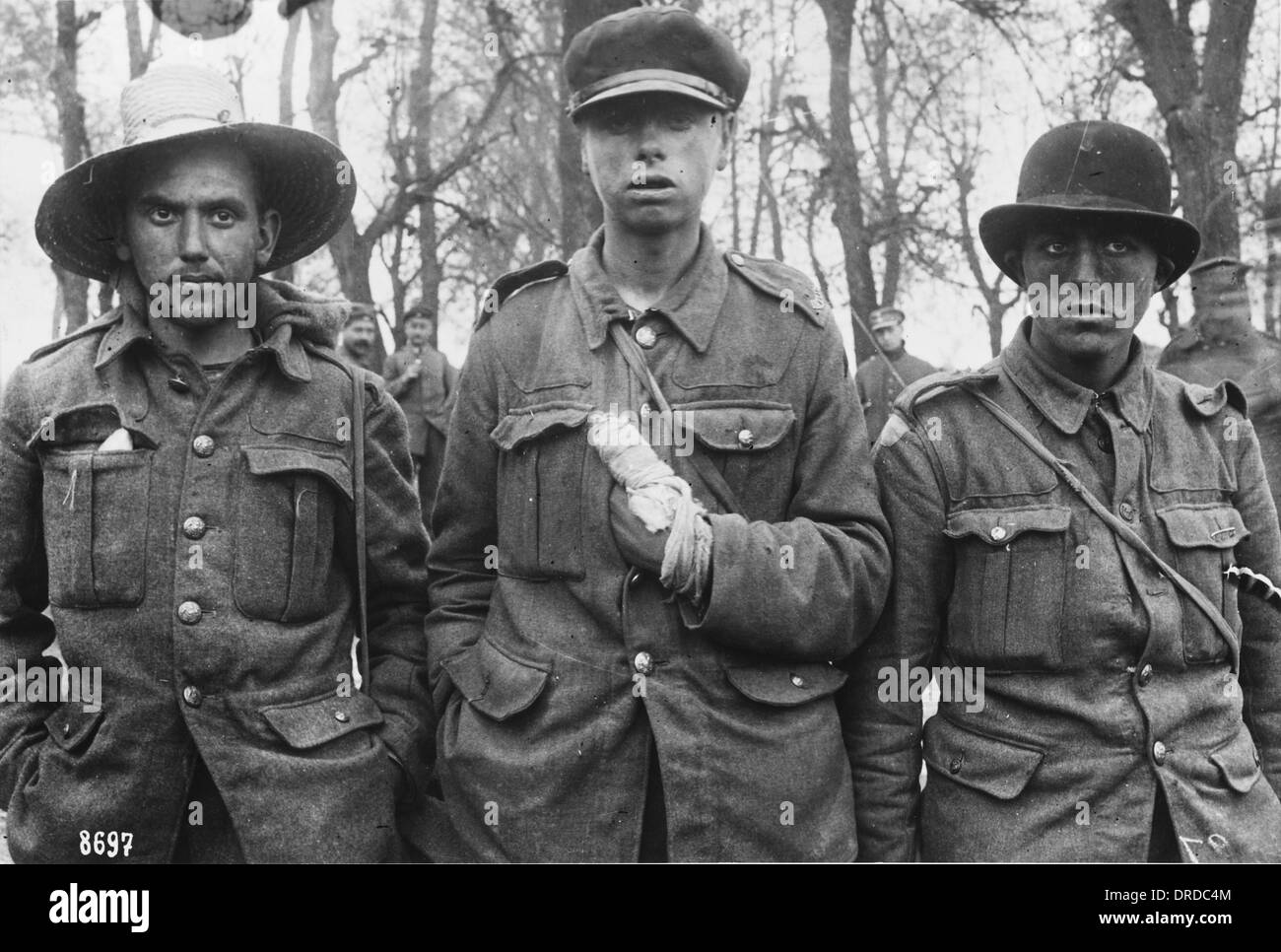 British prisoners WWI Stock Photo - Alamy