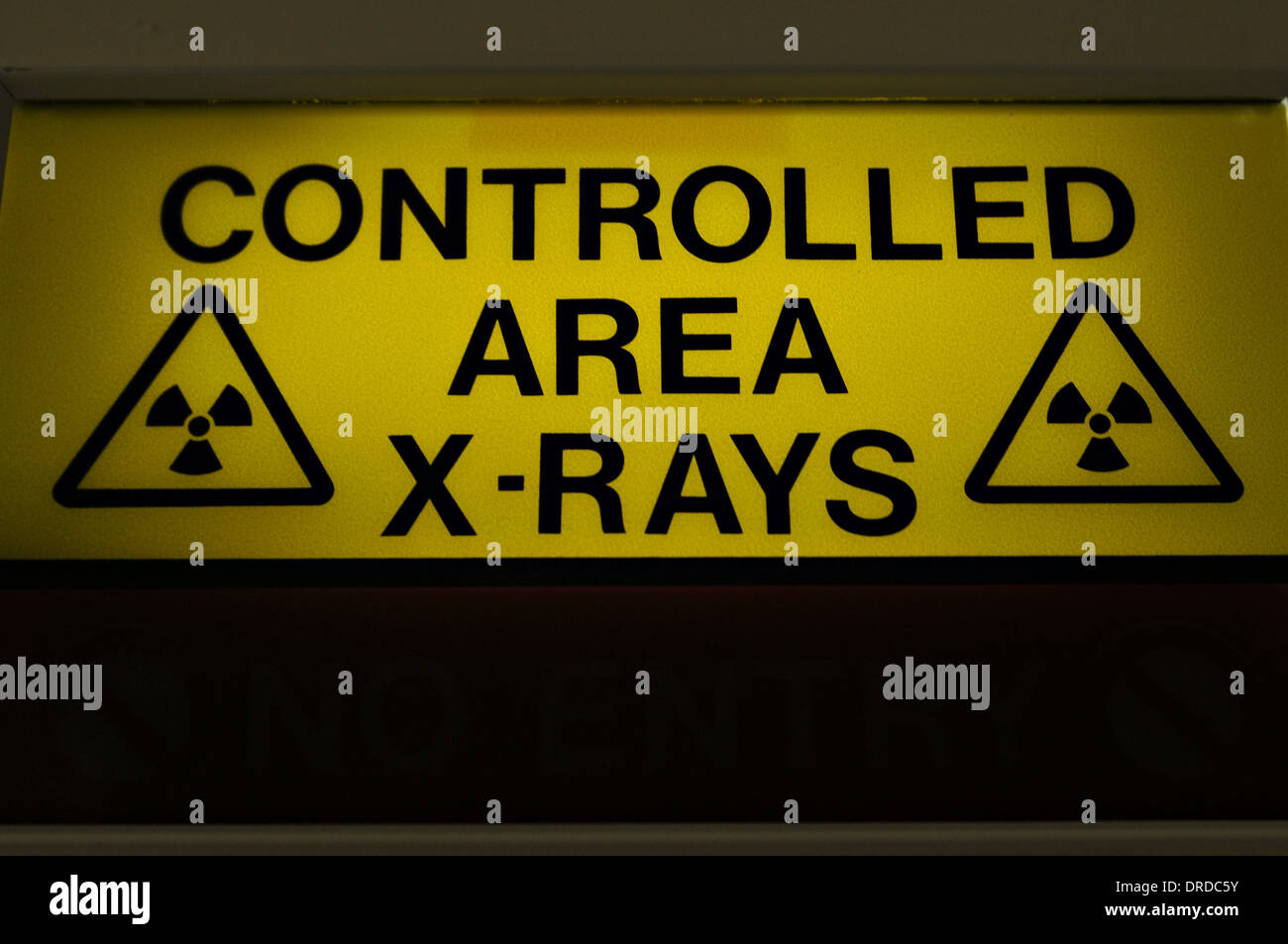 Controlled x ray area sign hi-res stock photography and images - Alamy