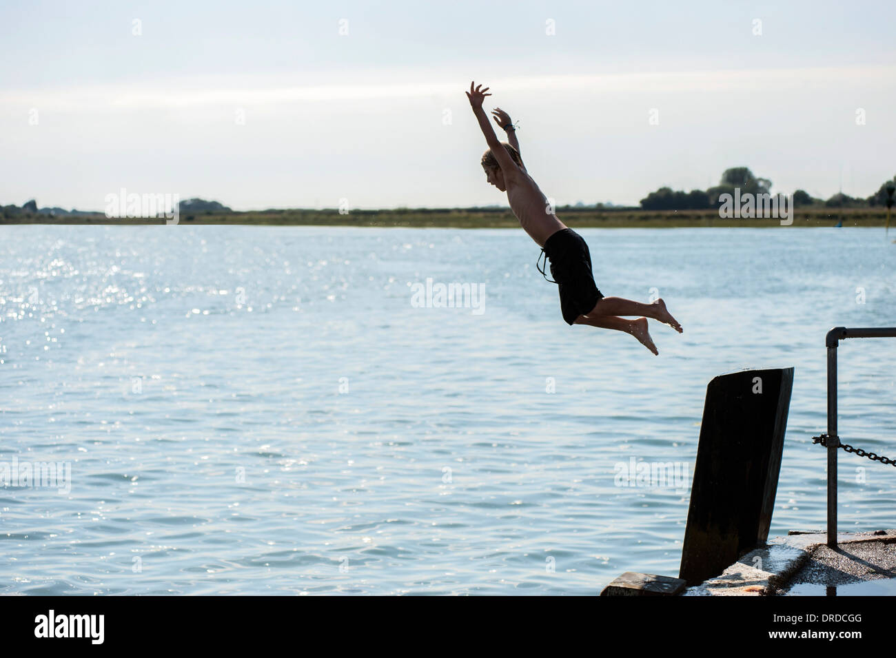 Boy dives hi-res stock photography and images - Alamy