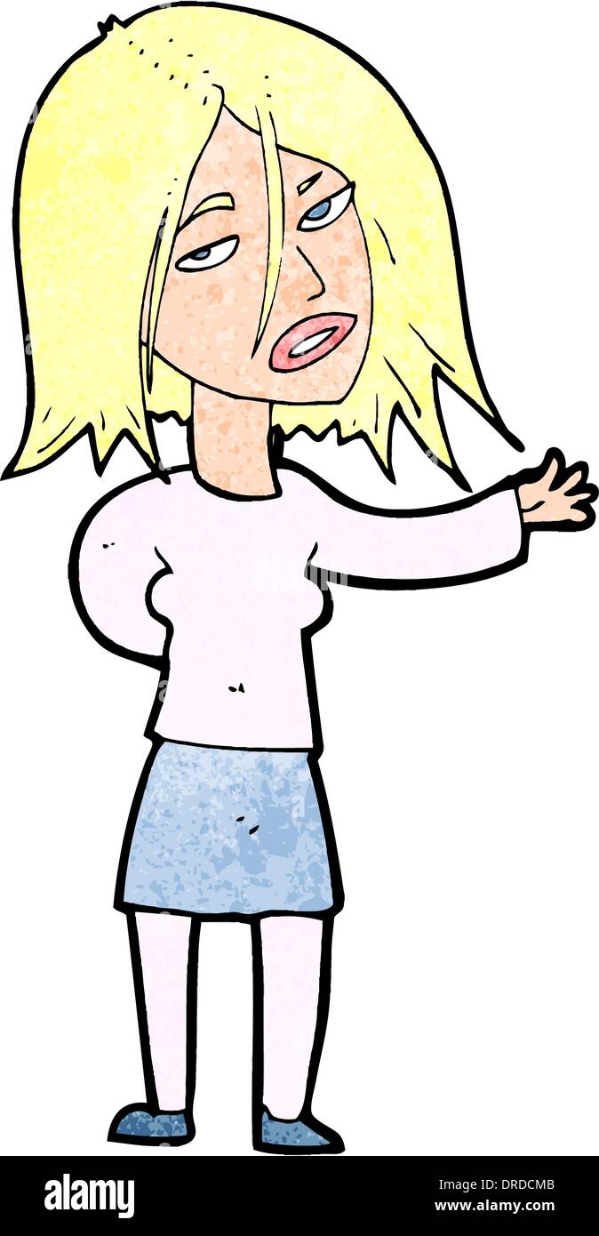 cartoon unhappy woman Stock Vector Image & Art - Alamy