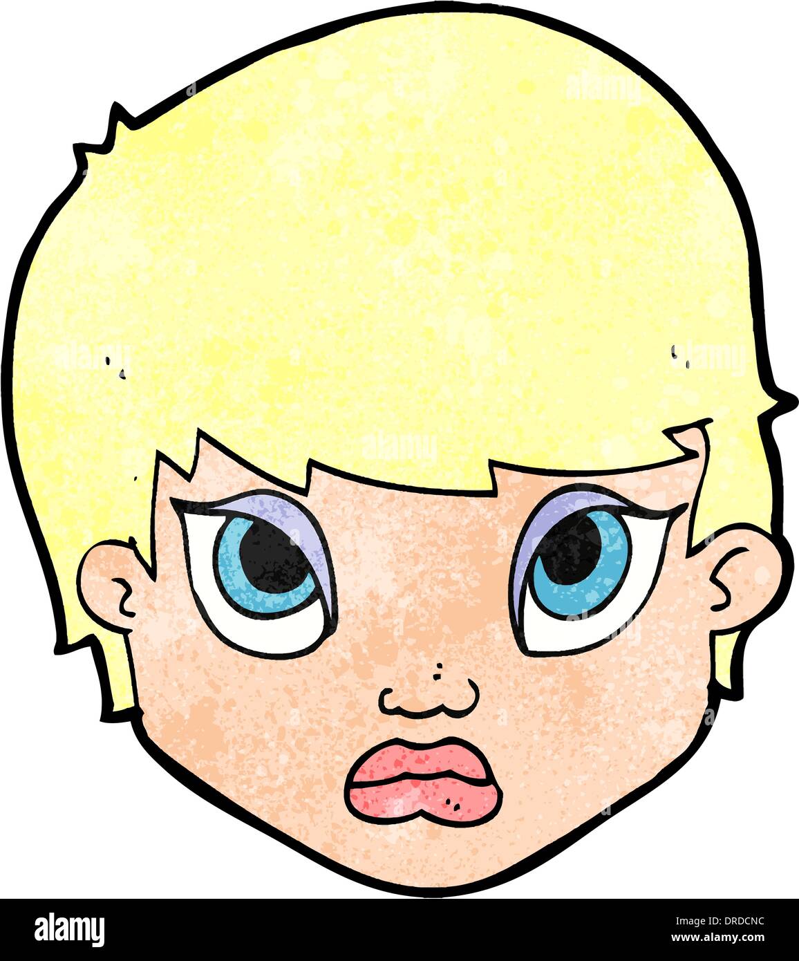 cartoon sulking woman Stock Vector Image & Art - Alamy