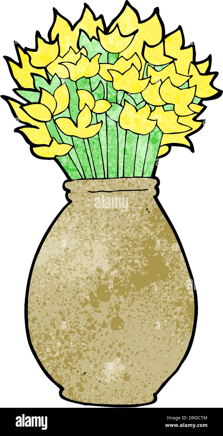cartoon vase of flowers Stock Vector Image & Art - Alamy