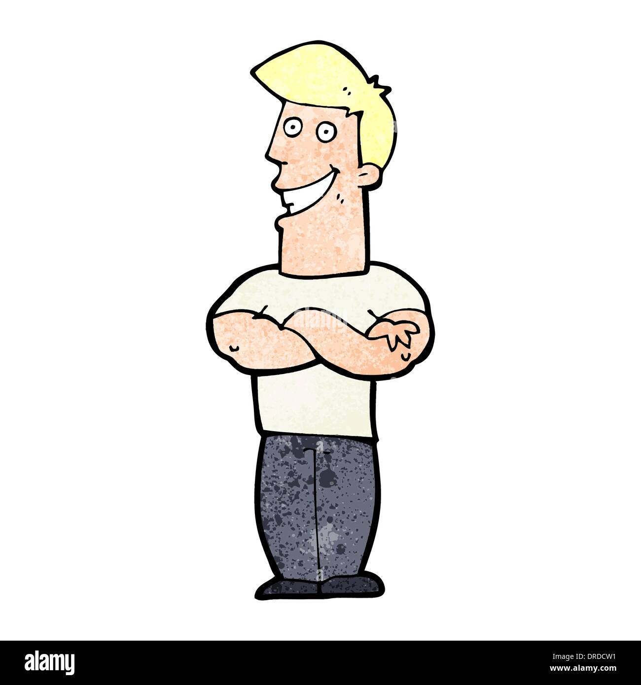 cartoon grinning man Stock Vector Image & Art - Alamy