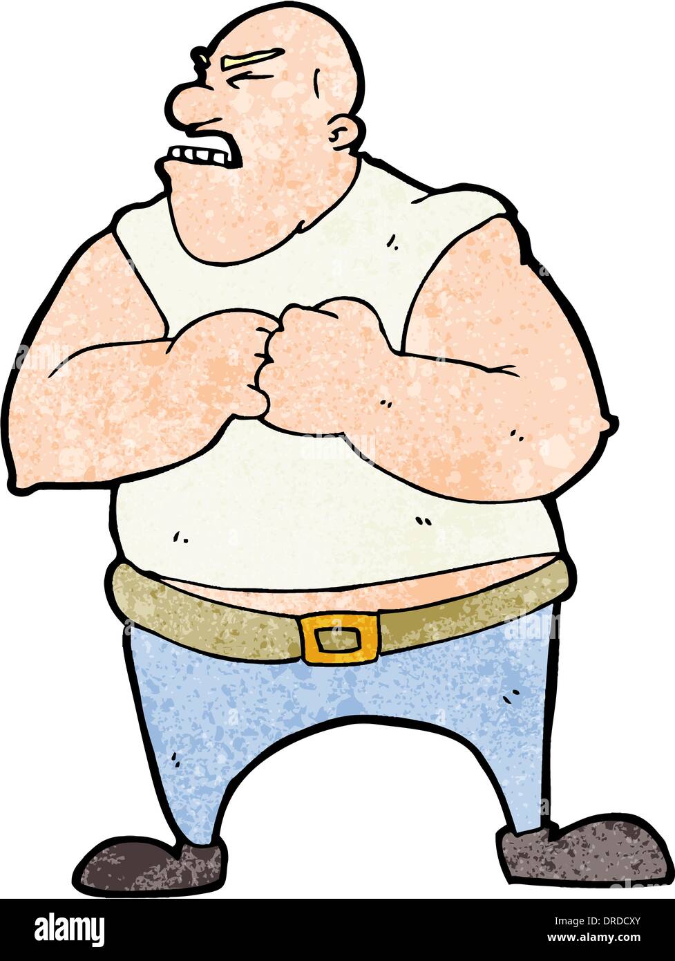 cartoon violent man Stock Vector Image & Art - Alamy