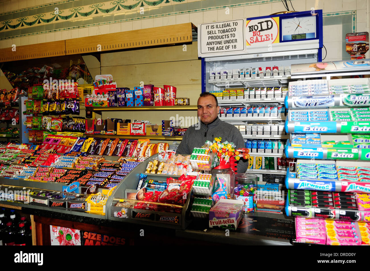 Shop Keeper ,Forest Fields Nottingham ,UK Stock Photo - Alamy