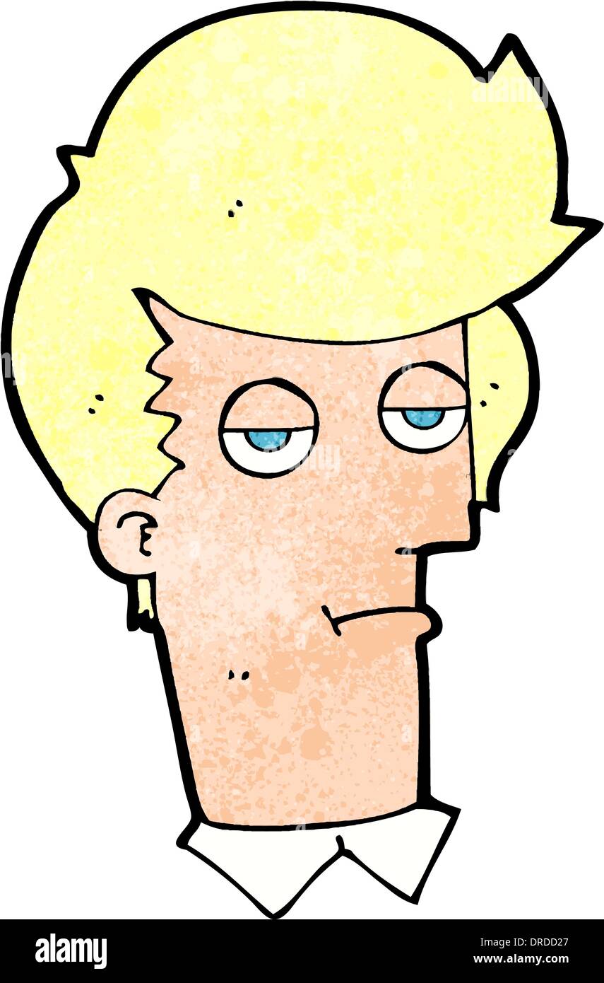 cartoon bored man Stock Vector Image & Art - Alamy