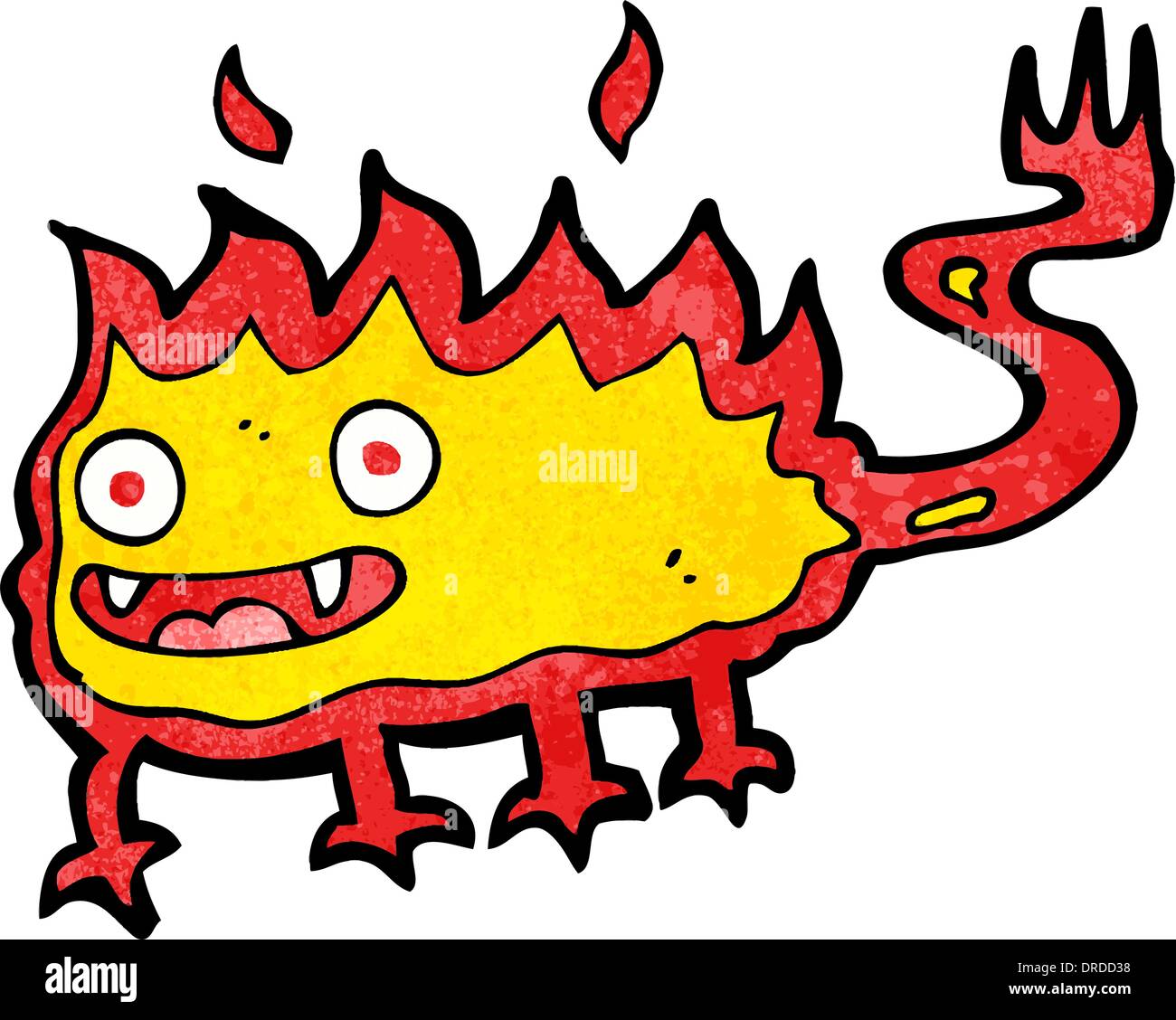 Cartoon little fire demon hi-res stock photography and images - Alamy